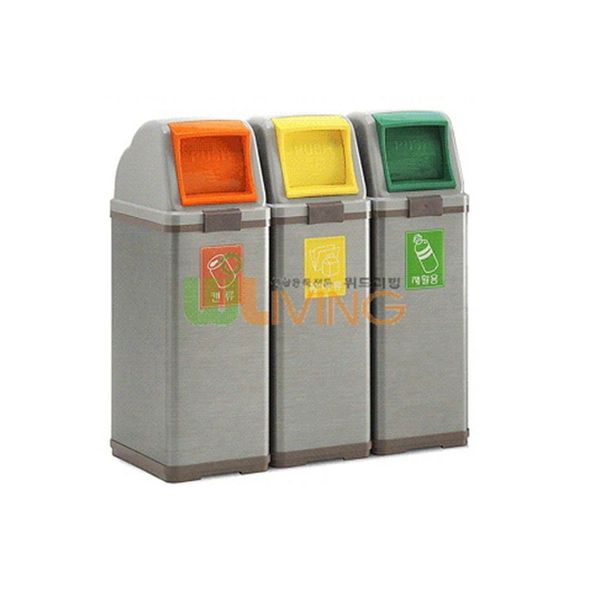 hplusmall 3분류 버드형휴지통 (3분류100L/스틸ABS)(WDA97DF) - 핫트랙스