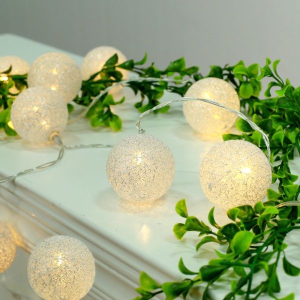 shoppingplan 샤인무드 LED 30구 코튼볼 전구 USB 감성 캠핑 조명 - 핫트랙스