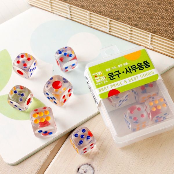 shoppingplan 6p 육면체 투명 주사위 - 핫트랙스