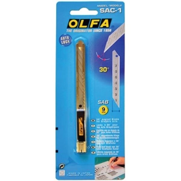 Dreamdepot [OLFA] 9mm,30도각도커터칼 SAC-1 [개/1] 302866 - 핫트랙스
