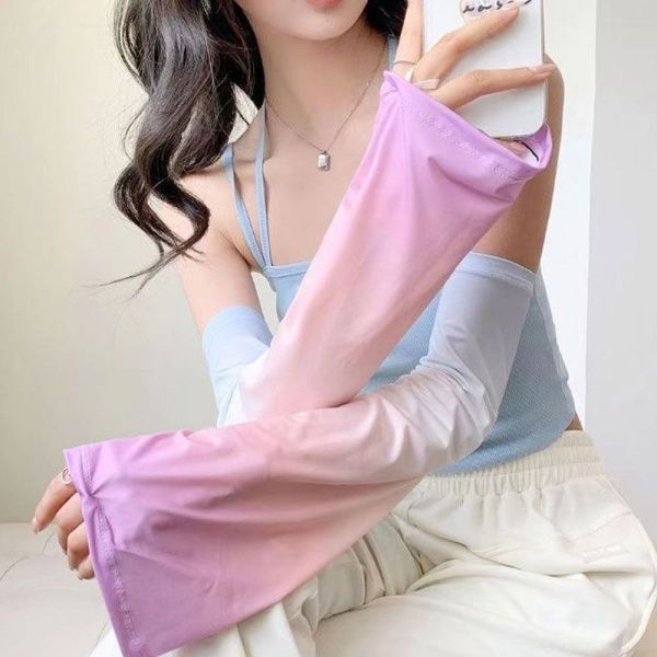 hplusmall 여름 그라데이션 쿨토시 와이드 피부보호 힙한 코디[W - 핫트랙스