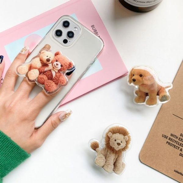 hplusmall 후니케이스 귀여운 동물캐릭터 핑거톡 스마트톡 6종[W - 핫트랙스