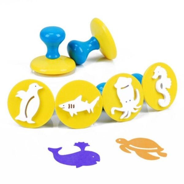 hplusmall (Diome)라인스탬프 해양생물 6종 세트 - 핫트랙스