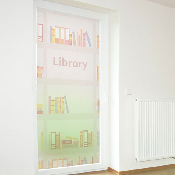 ggoomim ec503-유리문시트지_도서관책장 - 핫트랙스