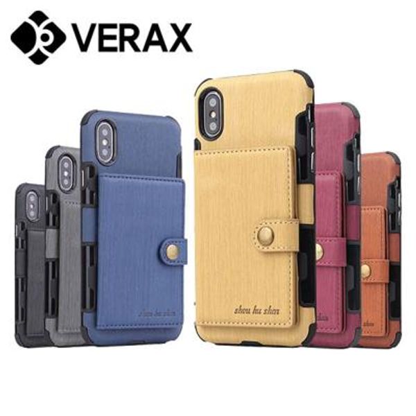 VERAX 아이폰SE 3세대 2022 버튼 빈티지 가죽 케이스 P149 - 핫트랙스
