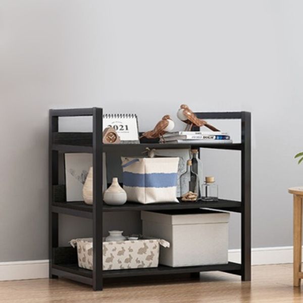 shoppingplan 모던데일리 스틸 3단 선반 (80cm) (블랙) - 핫트랙스