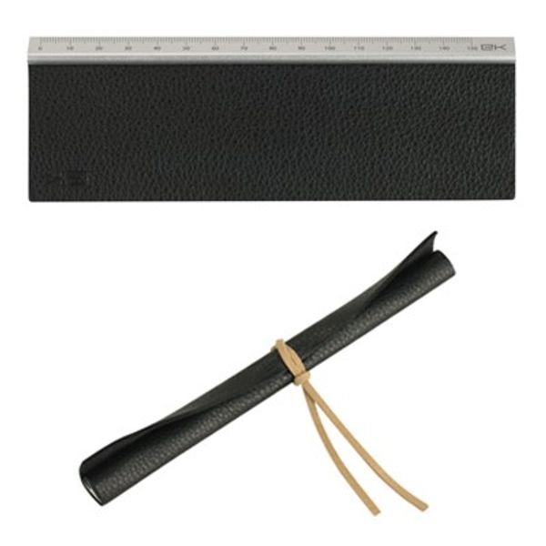 EK DESIGN Leather ruler-black - 핫트랙스