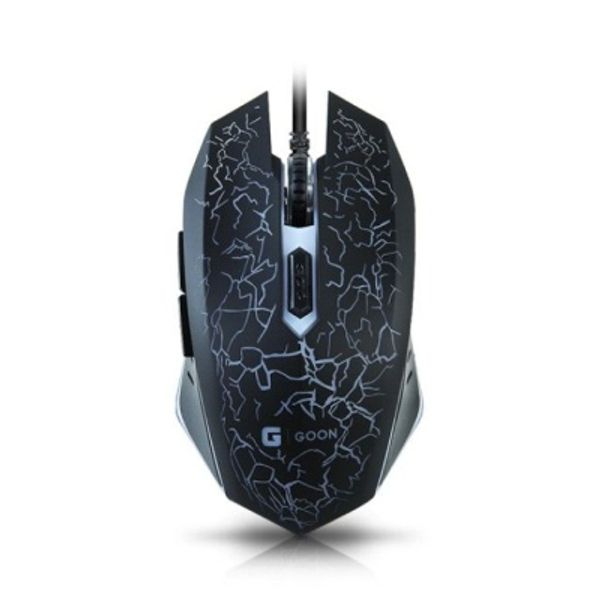hplusmall G GOON TR-M100 블랙 게이밍 LED 유선마우스 - 핫트랙스