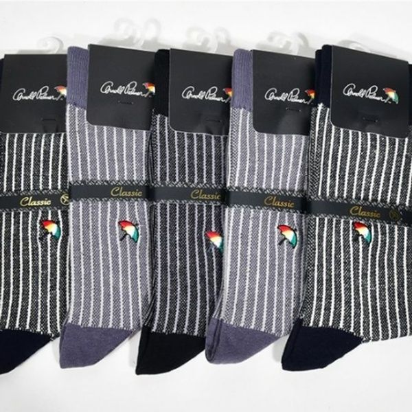 hplusmall 쿨샵 남성 정장양말 세로 스트라이프 패턴양말 5족[W9 - 핫트랙스