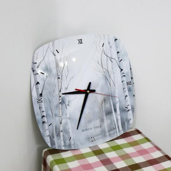 ggoomim ec044-아크릴시계_수채화자작나무숲 - 핫트랙스