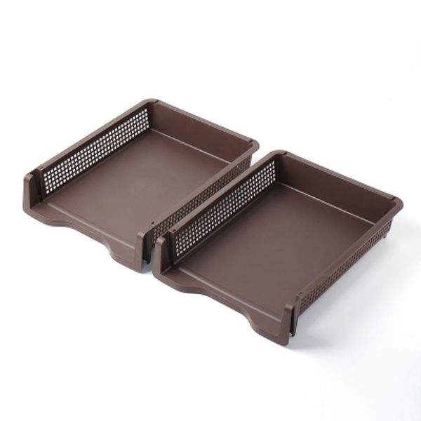 shoppingplan 홈앤오피스 서류정리함 2p세트 A4 보관 데스크트레이 - 핫트랙스