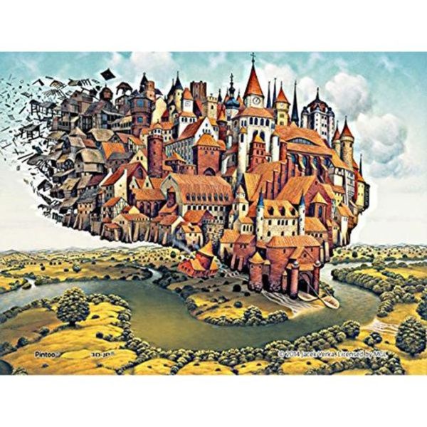 hplusmall 150피스 도시착륙 + 이젤 (초미니)(플라스틱) - 핫트랙스