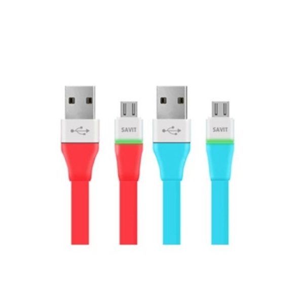 hplusmall 마이크로5핀 USB 충전케이블 / LED내장형 100LD 레드 - 핫트랙스