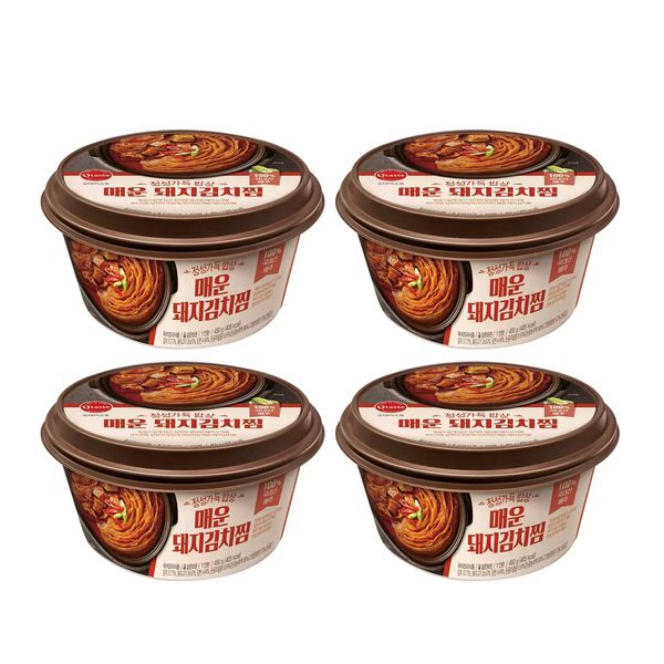 GOLFIA 오테이스트 매운돼지김치찜 용기 450g x 4 즉석탕 - 핫트랙스