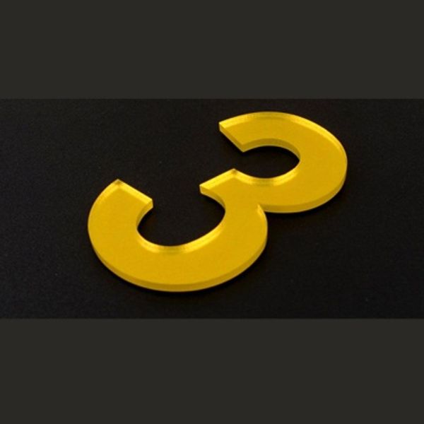 hplusmall 입체 다용도 아크릴문자 (3) 층수표시용 층수알림번호 - 핫트랙스