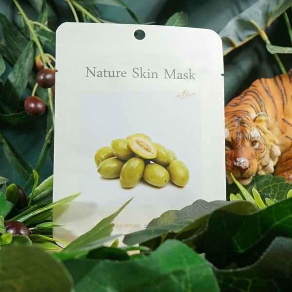 hplusmall 보습 국화추출물 촉촉한에센스 마스크팩 10입 올리브[ - 핫트랙스