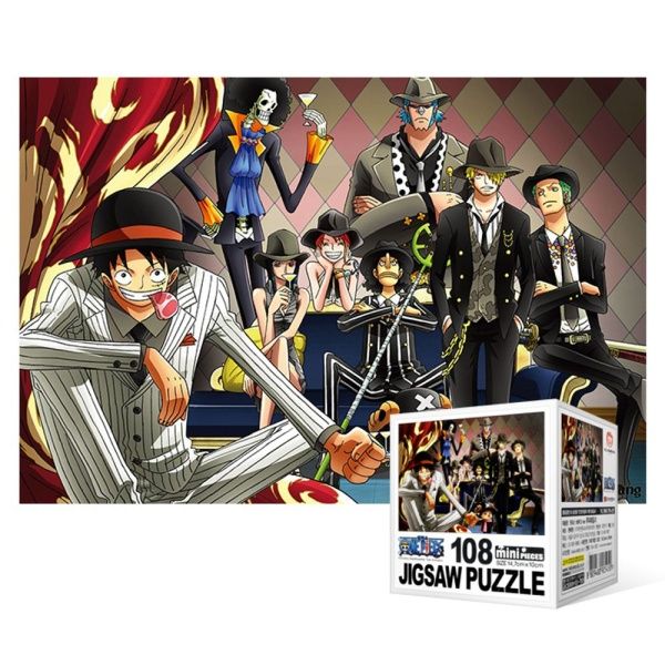 hplusmall 108피스 직소퍼즐 - 원피스 다시 만난 세계 (미니) - 핫트랙스