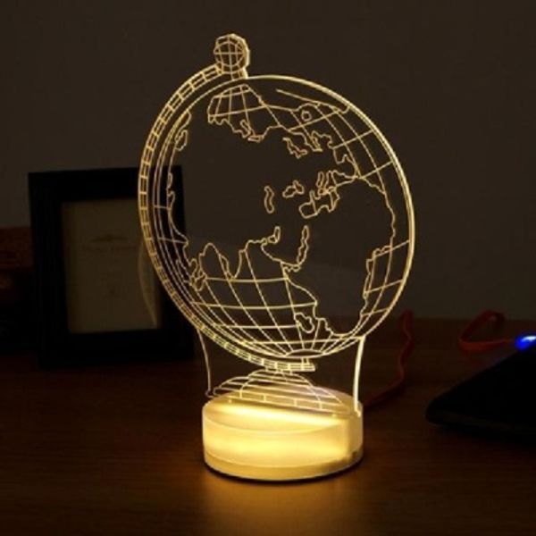 hplusmall 3D LED LIGHT 지구본 3D LED 무드등 조명 - 핫트랙스