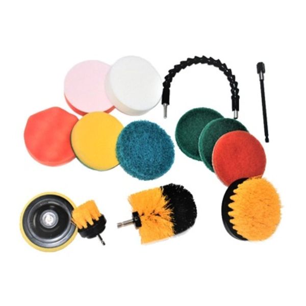 hplusmall 전동드릴용 다용도 청소용브러쉬키트 14종 청소솔세트 - 핫트랙스