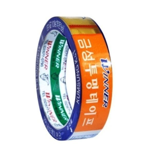 hplusmall 금성 OPP테이프 투명25mm 25M 사무용품 테이프 컷터류 - 핫트랙스