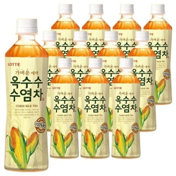 hplusmall 롯데 옥수수수염차 500ml x 12PET - 핫트랙스