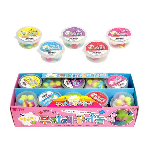 hplusmall 탬버린 무지개 공기놀이 30 W9A646B - 핫트랙스