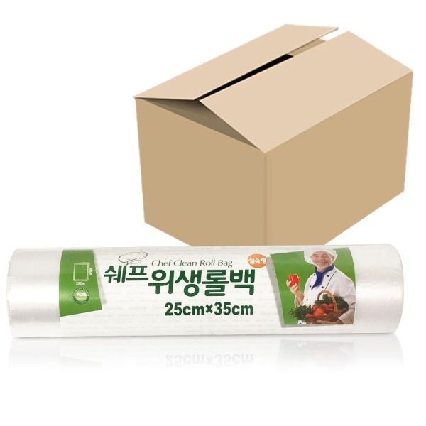 hplusmall 쉐프 위생롤백 (실속형100매) x1박스(30개) 25x35cm[W - 핫트랙스