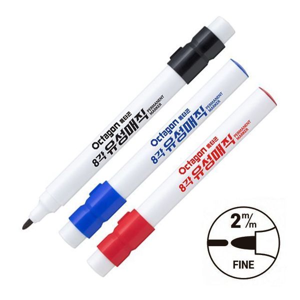 hplusmall 옥타곤 8각 유성매직 2mm WEB4DCA - 핫트랙스