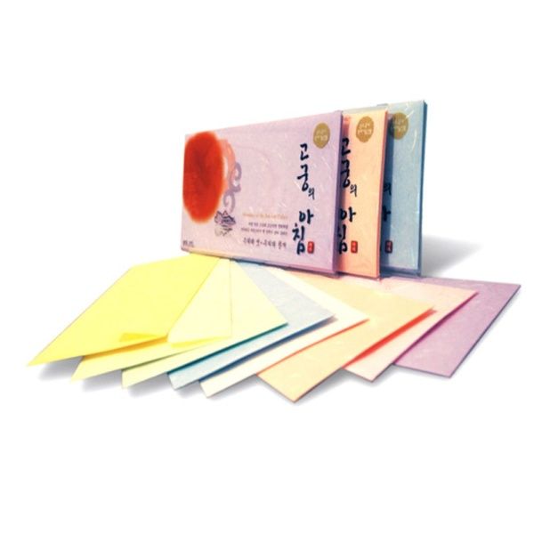 hplusmall 봉투 S02.백색 A4 120g 5매 전통한지 1P 편지 카드[WC - 핫트랙스