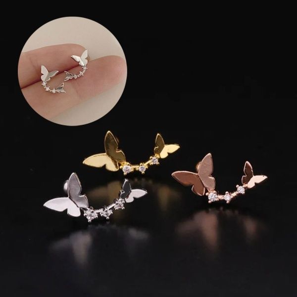 hplusmall 네일아트 커브형 꼬리달린 더블 나비파츠 3종 세트[WC - 핫트랙스