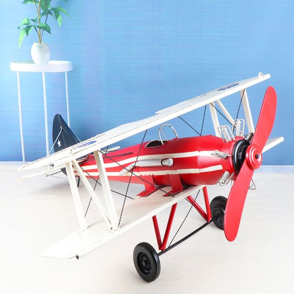 shoppingplan [아트피플]철재 쌍날개 비행기 모형 E - 핫트랙스