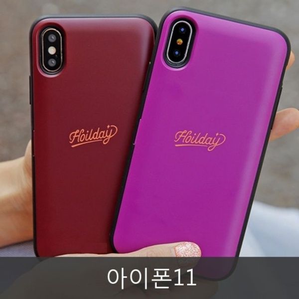 hplusmall 와프 아이폰11 WPC 심플 카드범퍼케이스 - 핫트랙스