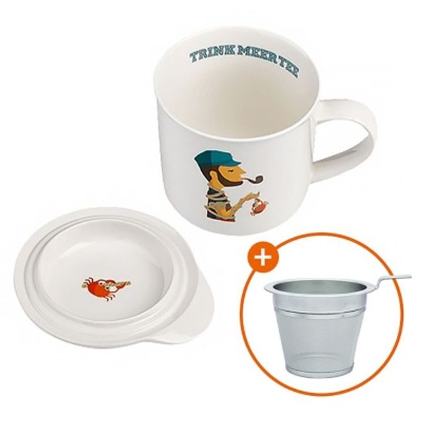 hplusmall 유럽감성 도자기머그컵 크랩 400ml 귀여운 컵세트 - 핫트랙스