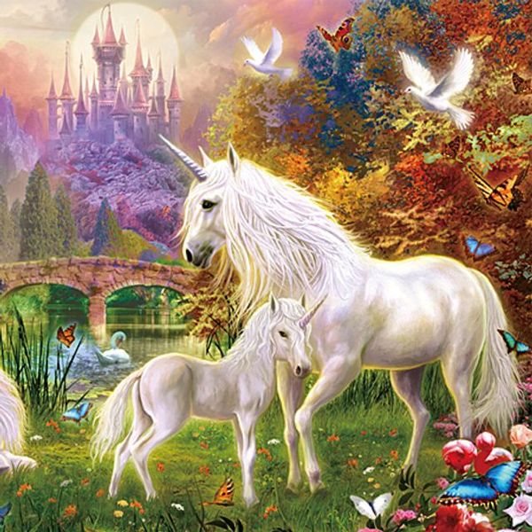 hplusmall 직소퍼즐 - 150피스 유니콘의 정원(W2872DE) - 핫트랙스