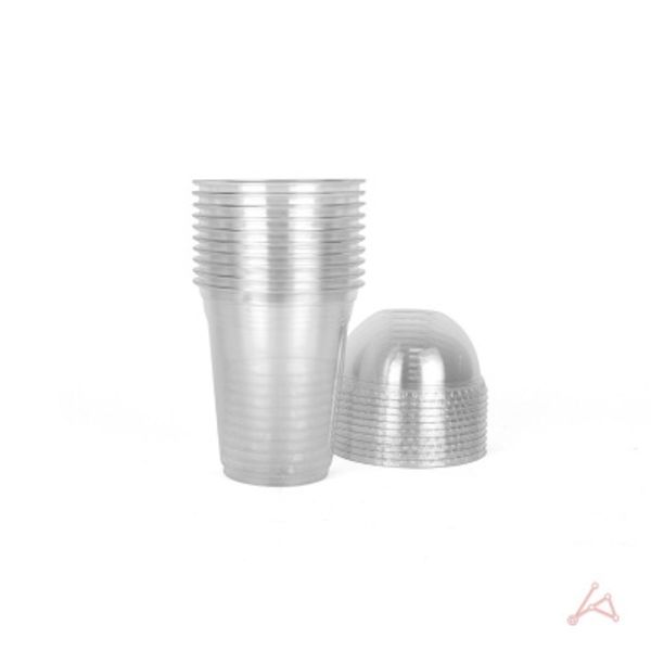 hplusmall 쿨러아이스컵 14OZ 10p (컵+돔뚜껑) - 핫트랙스