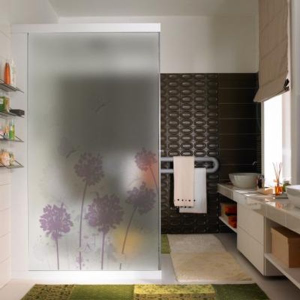 ggoomim cc285-보라꽃과나비_유리문시트지 - 핫트랙스