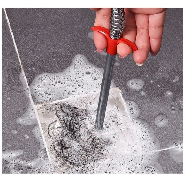 hplusmall 90cm 스프링 집게 청소기 SC90 뚫어뻥 펑 하수구 변기 - 핫트랙스