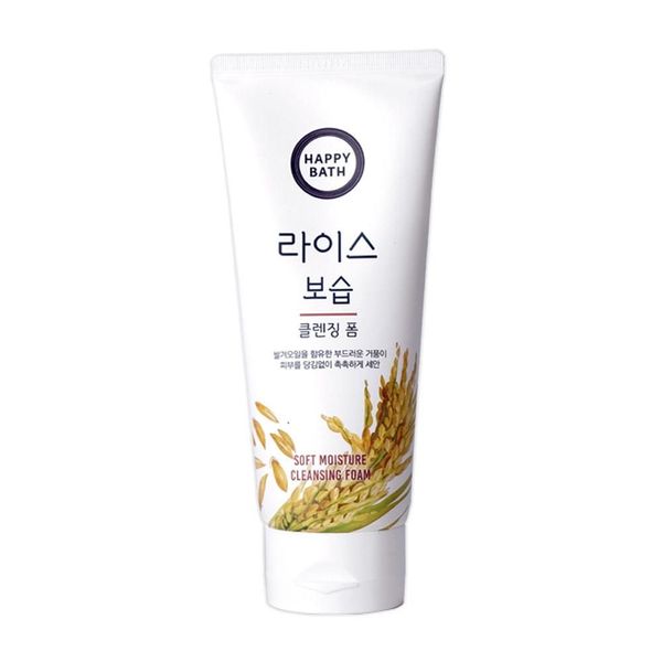 hplusmall 해피바스 라이스 보습 클렌징폼 200ml(WB6BDFA) - 핫트랙스