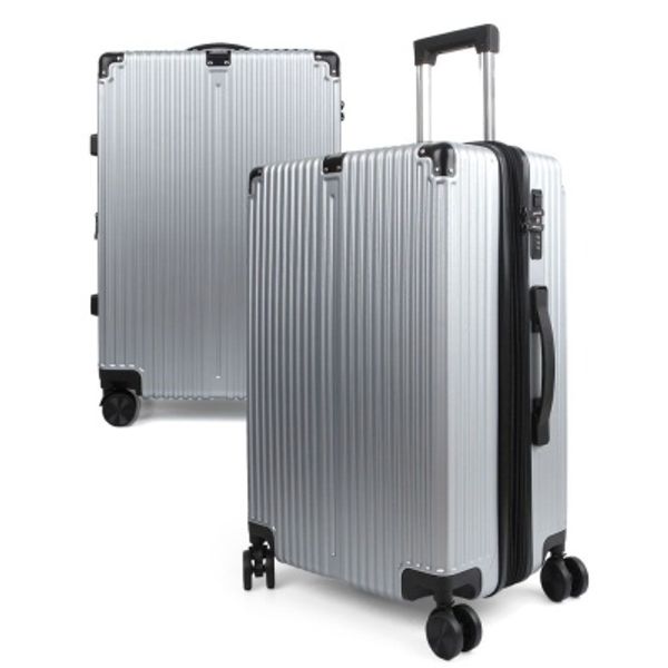 hplusmall 20형 가벼운 제노바 여행용 캐리어 기내용 가방 -실버 - 핫트랙스