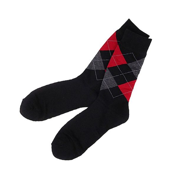 hplusmall 레드 정장 5켤레 마름모 남 WDBF575 - 핫트랙스