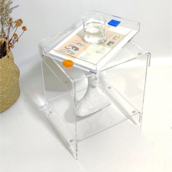 ZIPDREE 2단 아크릴 협탁 모던 사이드테이블 3color - 핫트랙스