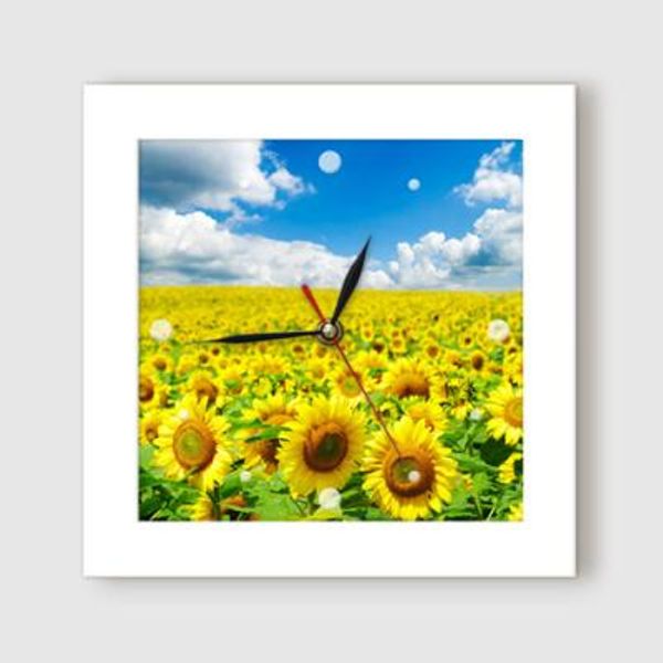 ggoomim it336-기다림의해바라기_미니액자벽시계 - 핫트랙스
