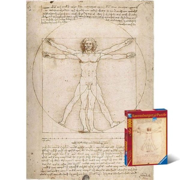 hplusmall 1000피스 퍼즐 비트루비우스의 인체비례도 (RA15250) - 핫트랙스