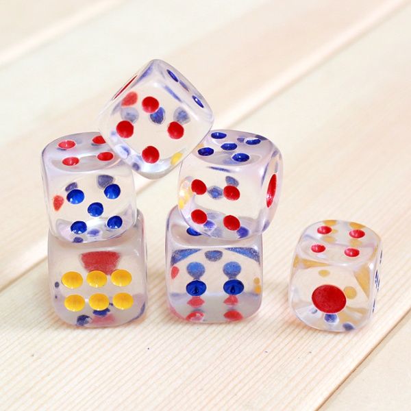 shoppingplan 6p 육면체 투명 주사위 - 핫트랙스
