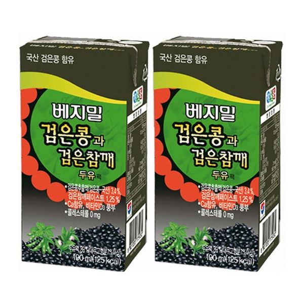 Seohee F&B 정식품 베지밀검은콩 검은참깨 190ml 32팩 - 핫트랙스