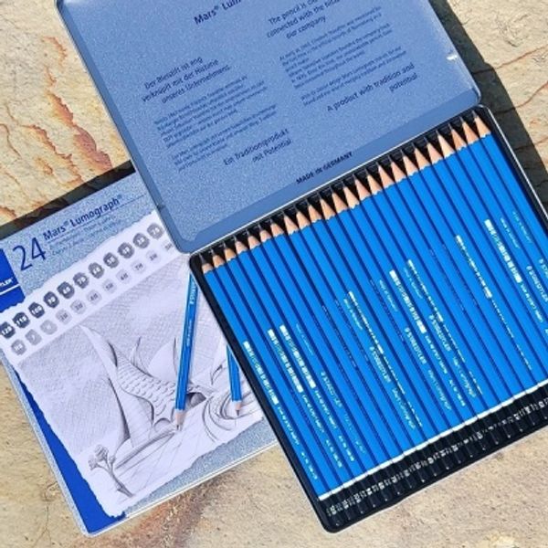 MOONGUBANJUM 스테들러 Mars Lumograph 전문가용연필 24본 100 G24 - 핫트랙스