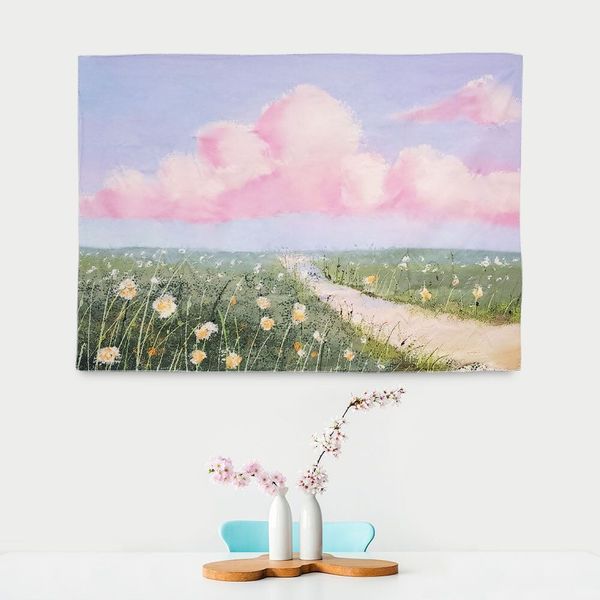 hplusmall 대형 패브릭 포스터 유화 꽃길 S(WACEF71) - 핫트랙스