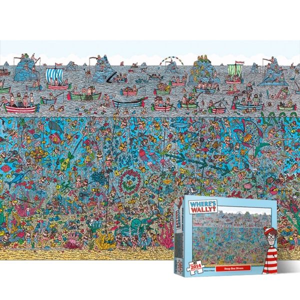 hplusmall 2000피스퍼즐 월리를 찾아라 깊은 바닷속 다이버들 - 핫트랙스