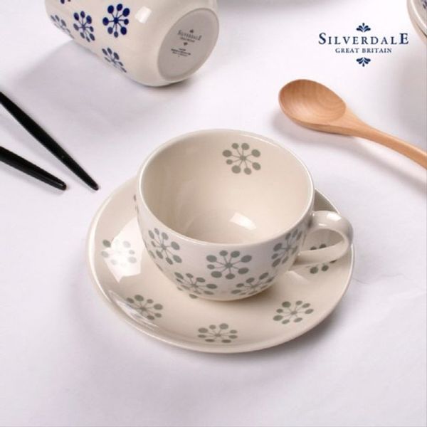 hplusmall 실버데일 씨드 커피잔세트 240ml 블루(WE16454) - 핫트랙스