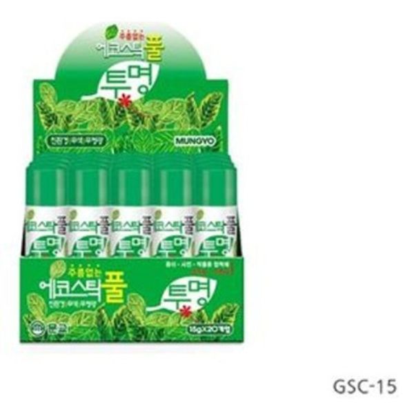 hplusmall 문교 에코스틱 고체풀 25g 20개입 주름없는에코풀 - 핫트랙스